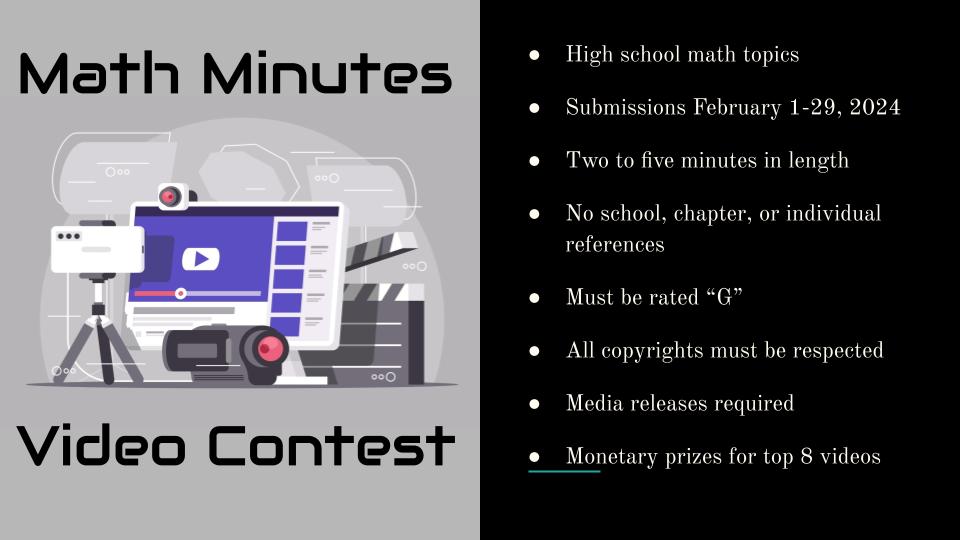 Mathematical Minutes Video Contest | Mu Alpha Theta